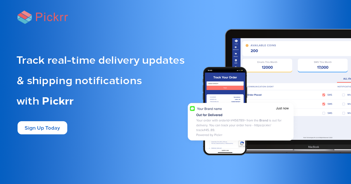 Pickrr Connect - Realtime Delivery Updates Tracking & Shipping ...